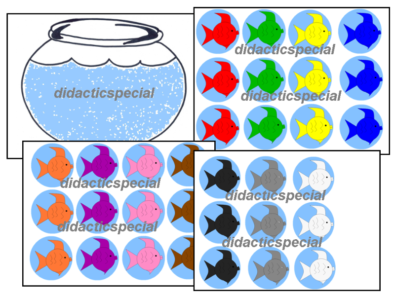 » SUPORT VIZUAL PENTRU SORTARE DUPA CULORI, ACVARIUL CU PESTI Didactic ...
